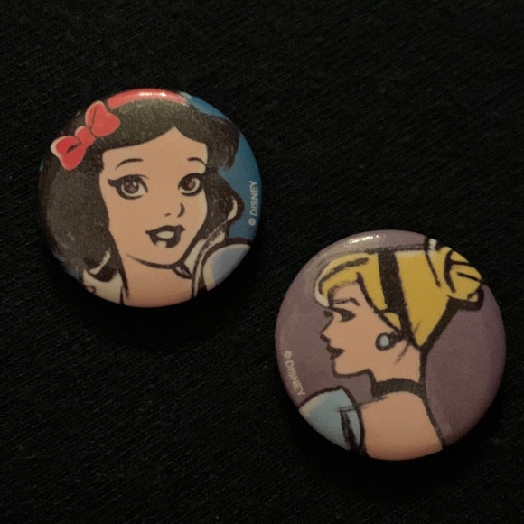 Disney | Accessories | Disney Princess Button Set Of 2 Cinderella And ...